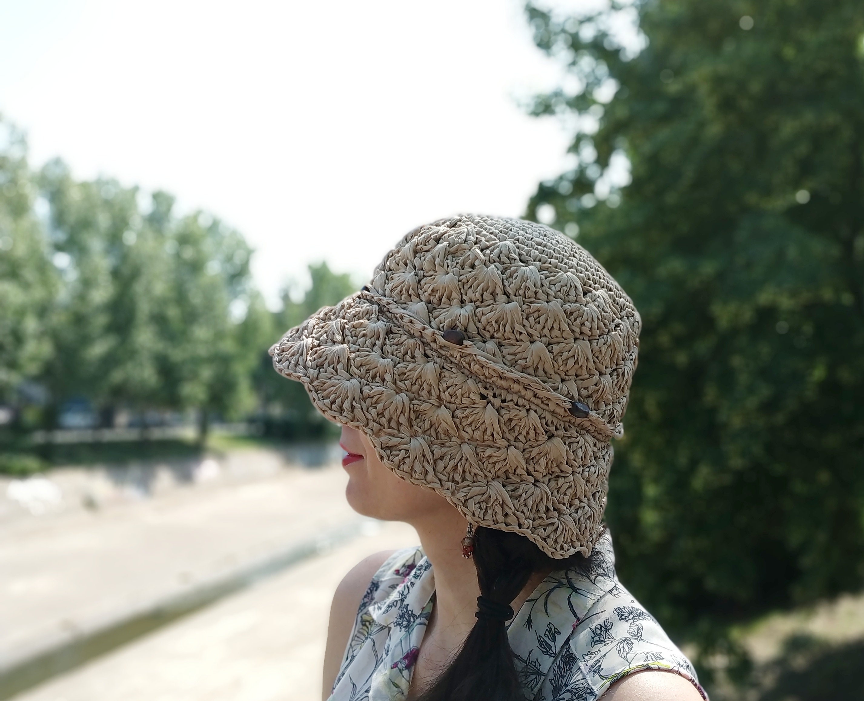 Crochet Pattern Hat, Summer Bucket Hat, Crochet Sun Hat Pattern ...