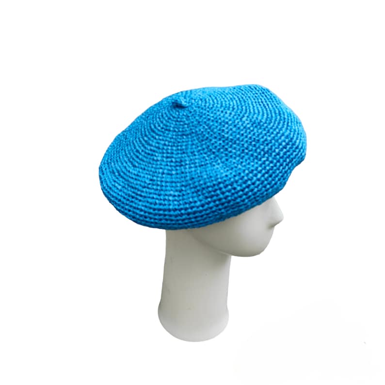 French Beret, Beret Hat, Straw Beret, Cute Beret, Natural Straw Hat ...