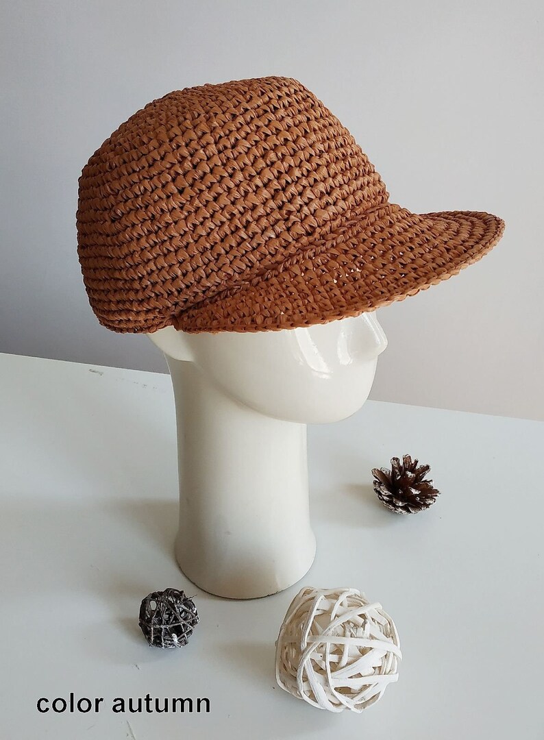 Sun Hat Pattern Easy Crochet Pattern Newsboy Cap Summer - Etsy