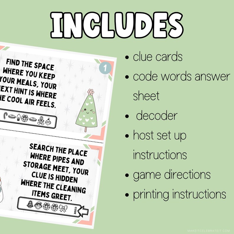 Retro Christmas Scavenger Hunt for Kids – Fun Holiday Activity ...