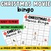 Christmas Movie Bingo - Hallmark Christmas Movie Bingo - Holiday Party ...