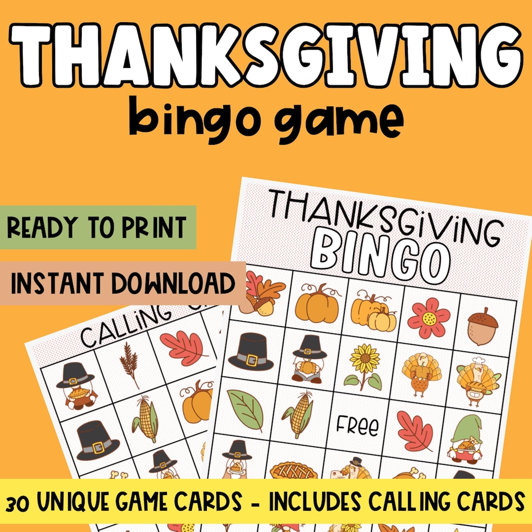 Thanksgiving Bingo - Printable Thanksgiving Bingo Cards - Fun Family ...
