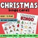 Christmas Bingo Game - Printable Holiday Fun - Family and Kids Activity ...