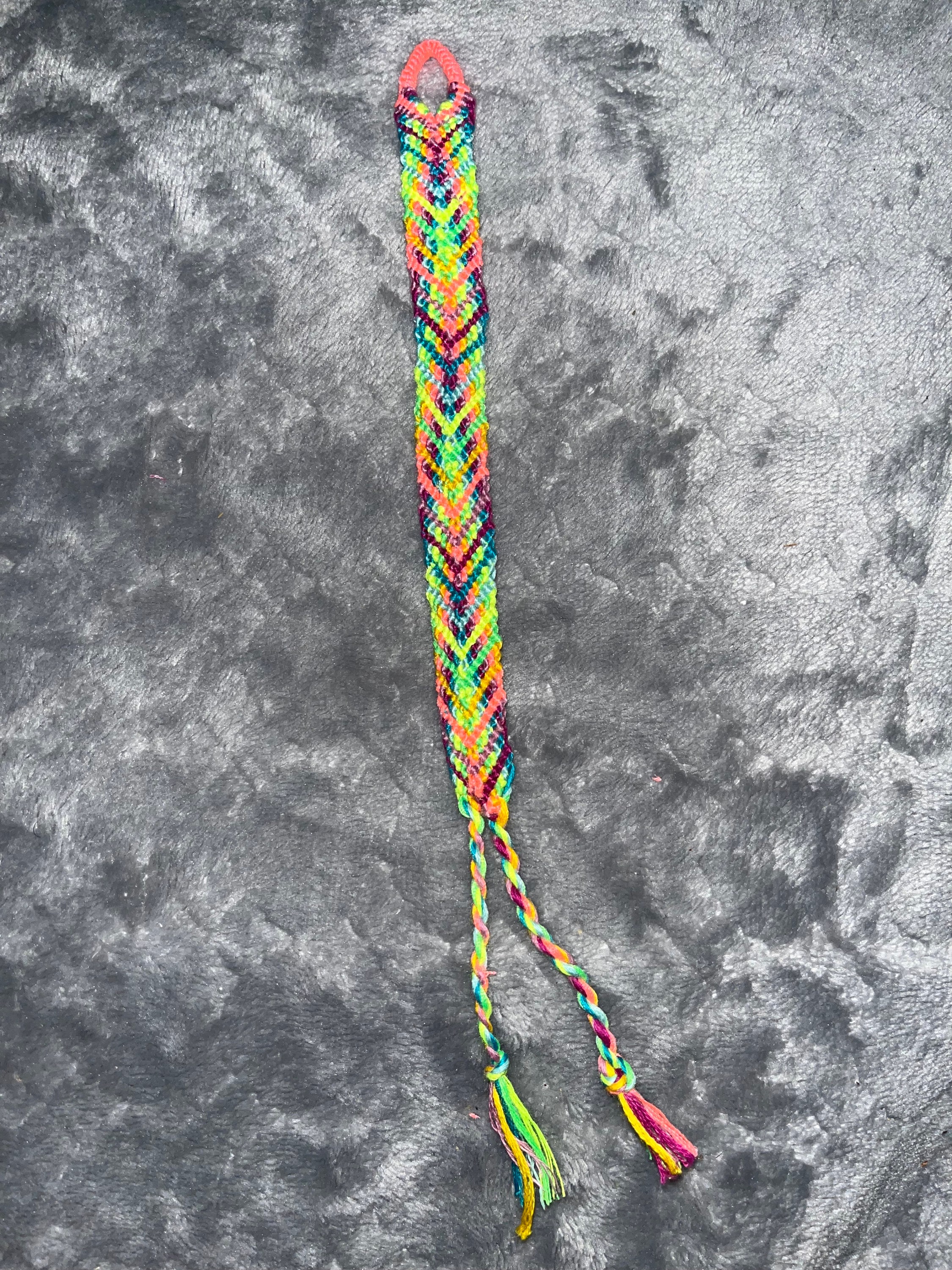 Rainbow Fishbone Friendship Bracelet - Etsy