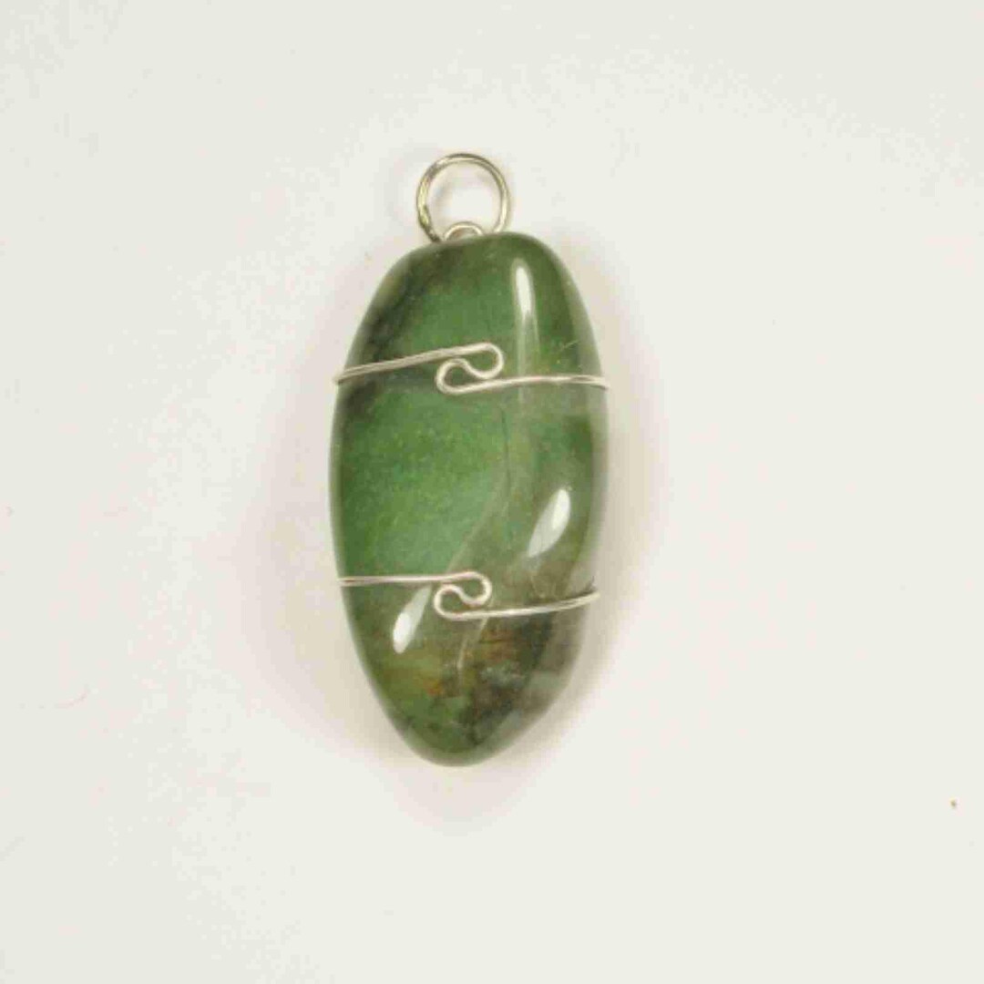 1.5"/39mm Buddstone Wire Wrapped Pendant #910 - Etsy