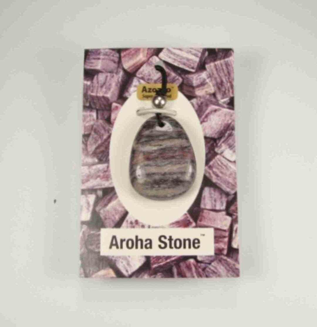 1.1"/28mm AZOZEO™ Aroha Stone (vitalite™ ) CORDED Freeform) Pendant ...