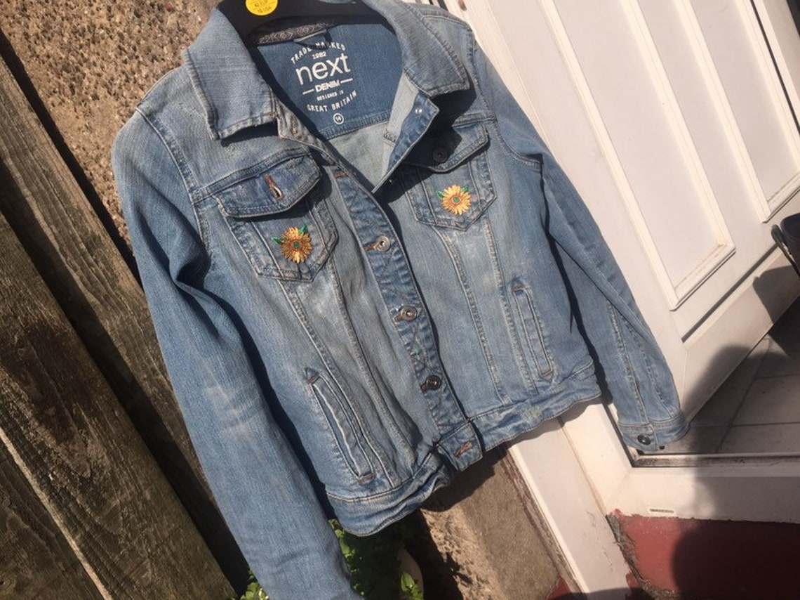 Hand Painted Yin and Yang Demin Jacket - Etsy