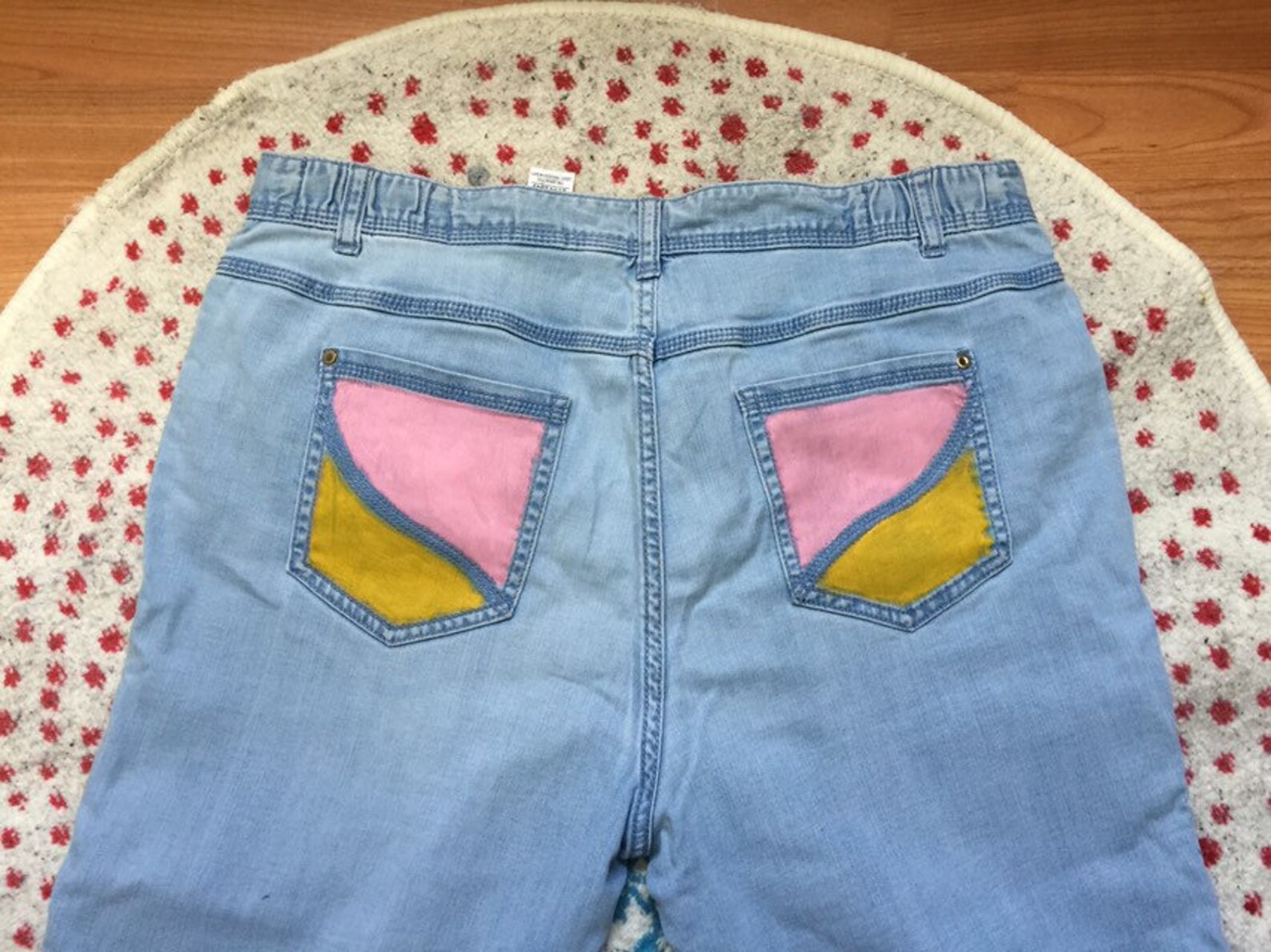 Hand Painted Abstract Jeans - Etsy