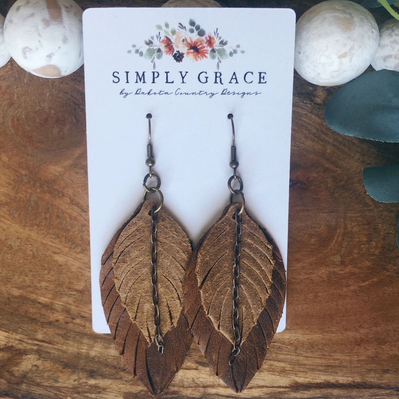 Leather Leaf - Etsy