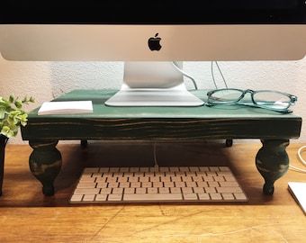 Wood Monitor Stand | Etsy