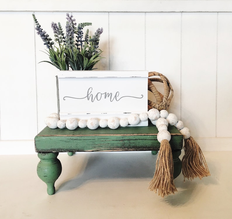 Farmhouse Wood Pedestal Riser Stand - Etsy