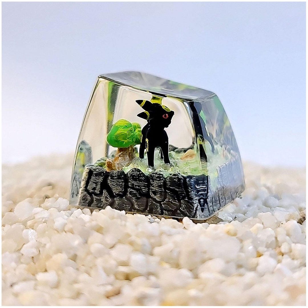 Pokemon Umbreon Artisan Keycaps Epoxy Resin - Etsy