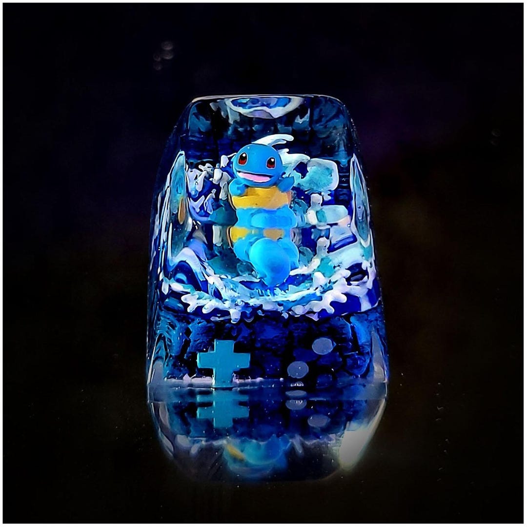 Pokemon Squirtle Artisan Keycaps Epoxy Resin - Etsy
