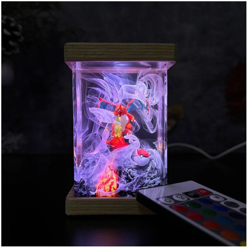 Pokemon Ditto Epoxy Resin Lamp, Night Light - Etsy