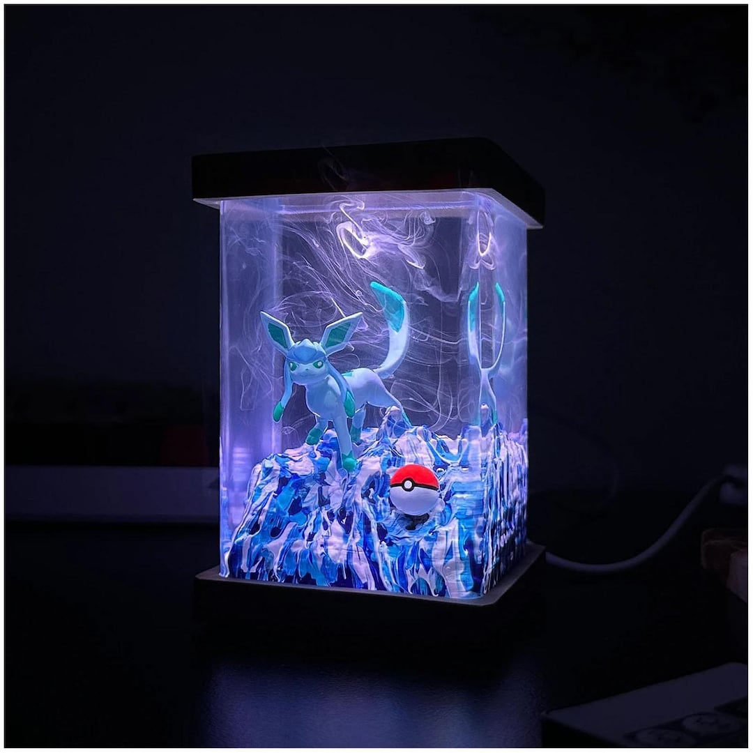 Pokemon Eeveelutions Epoxy Resin Lamp, Night Light - Etsy