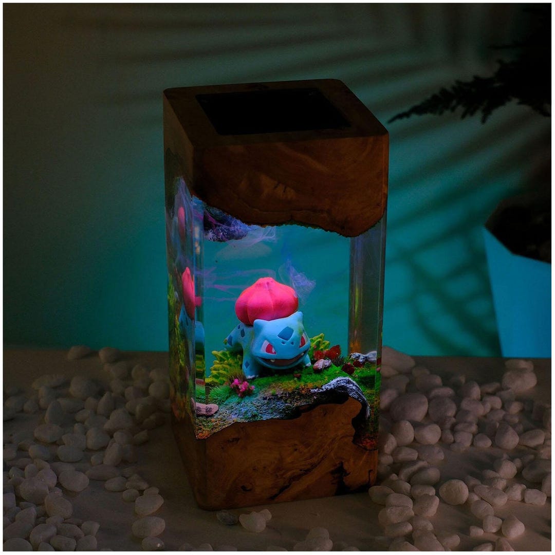 Pokemon Mudkip Epoxy Resin Lamp, Night Light - Etsy