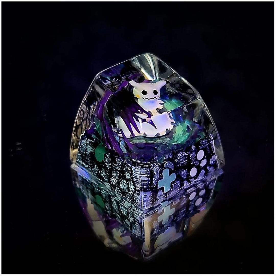 Pokemon Mimikyu Artisan Keycaps Epoxy Resin - Etsy