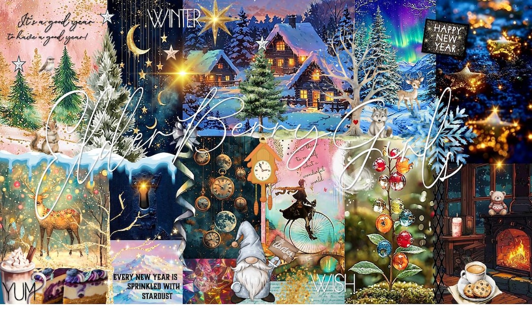 01january Collage Background Digital Image for Desktop & Laptop Screens ...