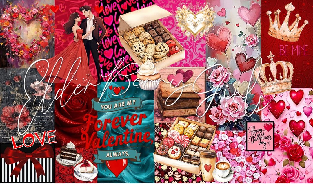 02february Collage Background Digital Image for Desktop & Laptop ...