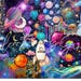 Outer Space Digital Download Clipart Collage Image - Etsy