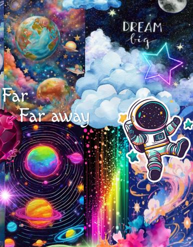 Outer Space Digital Download Clipart Collage Image - Etsy