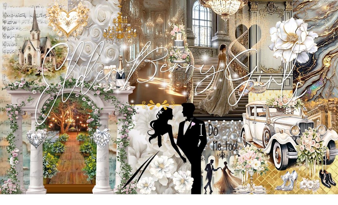 Wedding Collage Background Digital Image for Desktop & Laptop Screens ...