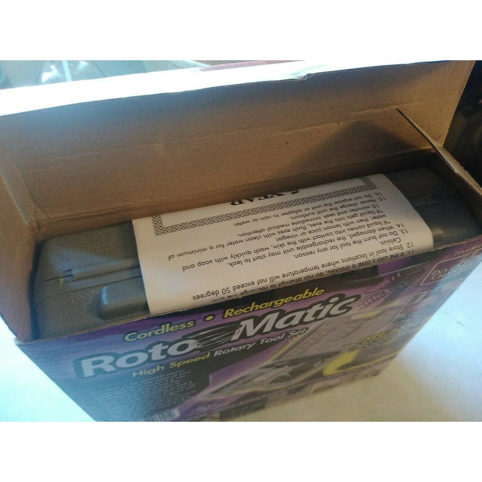 Rare Vintage Roto Matic High Spped Rotary Tool Set 60 Pieces Billy Mays ...