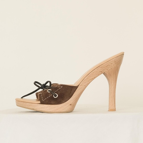 Y2k Heeled Clogs - Etsy