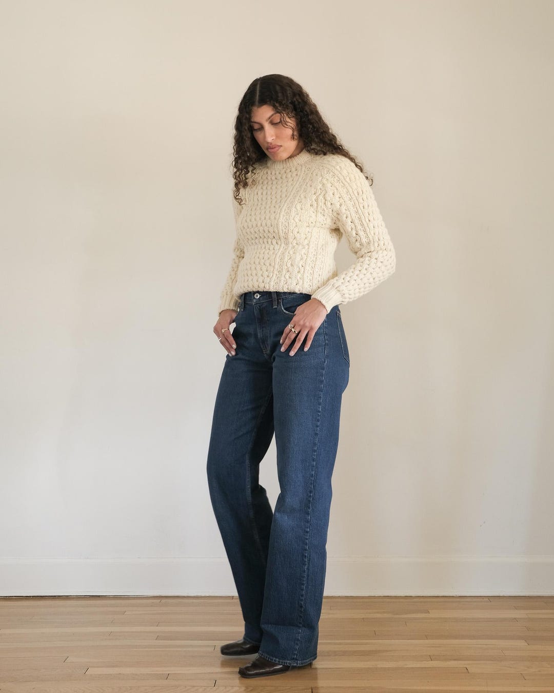 80s J Crew Deadstock Fisherman Sweater (s- M) - 80s 90s Vintage Cream ...