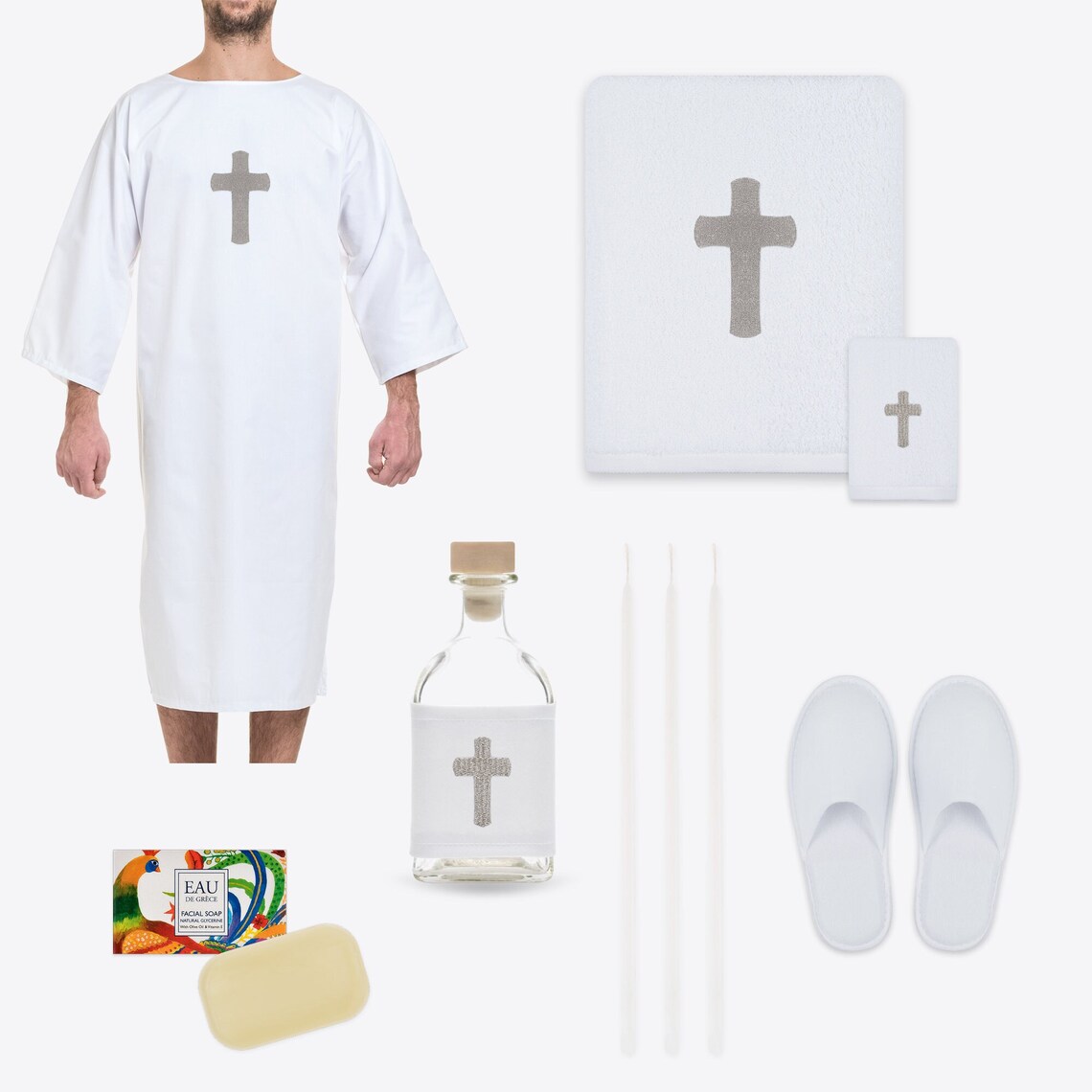 Orthodox Baptism Christening Men's Robe Luxury Set - Etsy