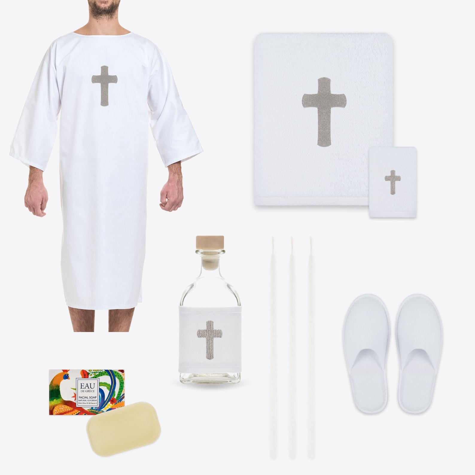 Orthodox Baptism Christening Men's Robe Luxury Set - Etsy