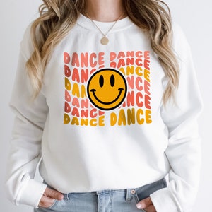 Dance Dance Smiley Retro SVG PNG Digital Download Design File - Etsy