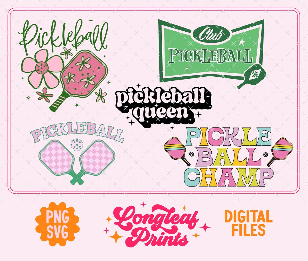 Pickleball SVG Bundle Digital Download Design Files - Etsy