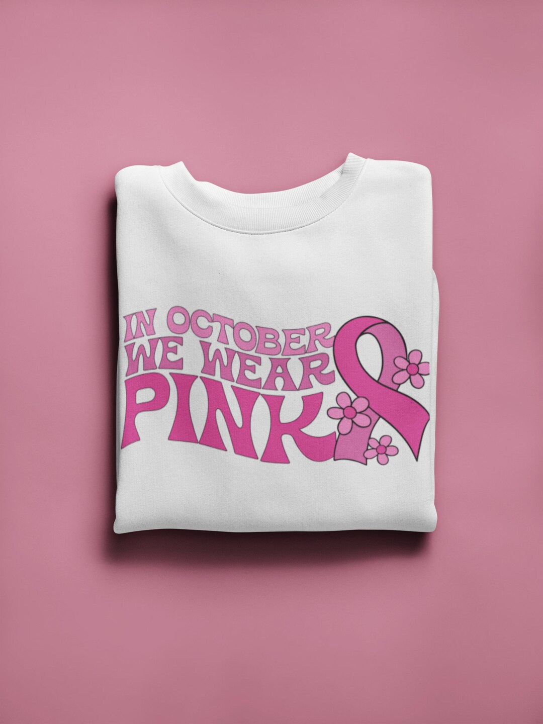 In October We Wear Pink Breast Cancer Awareness Pink SVG PNG Digital ...