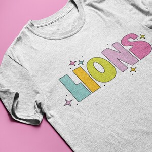 Lions Bubble Cute Mascot SVG PNG Digital Download T-shirt Design File ...