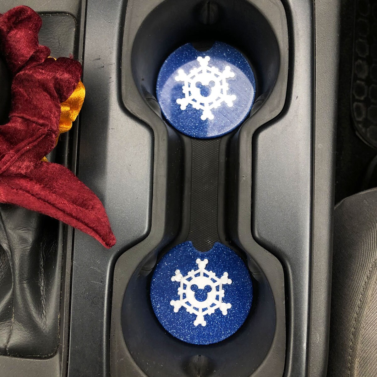 Snowflake Car Coasters Set of 2 - Etsy UK