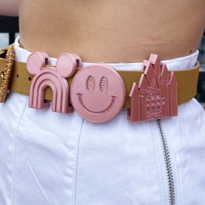 Smiley Face Belt and Bag Charm - Etsy
