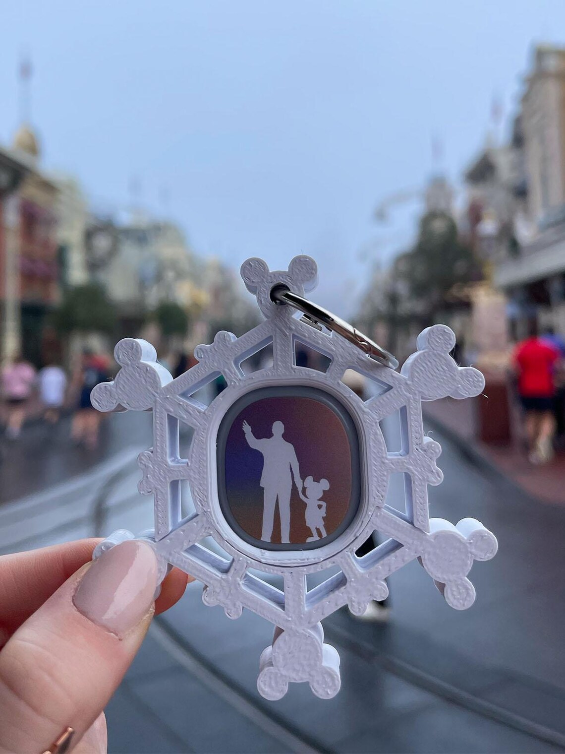 Snowflake Magic Band Buddy - Disney Magicband+ Plus Puck Holder Icon ...