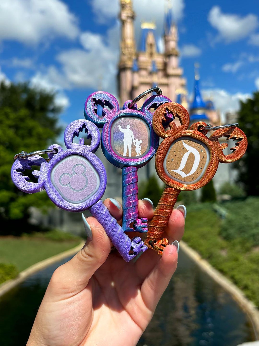 Dual Color Magic Key Magic Band Buddy - Disney Magicband+ Plus Puck ...