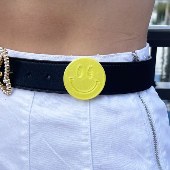 Smiley Face Belt and Bag Charm - Etsy