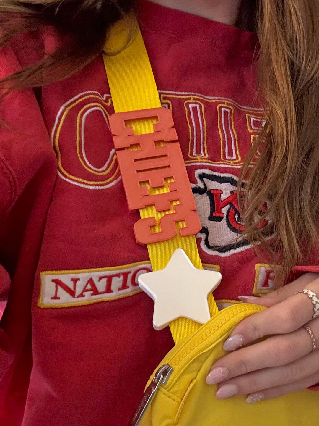 Customizable Varsity XL 5-7 Letters Belt and Bag Charm - Etsy