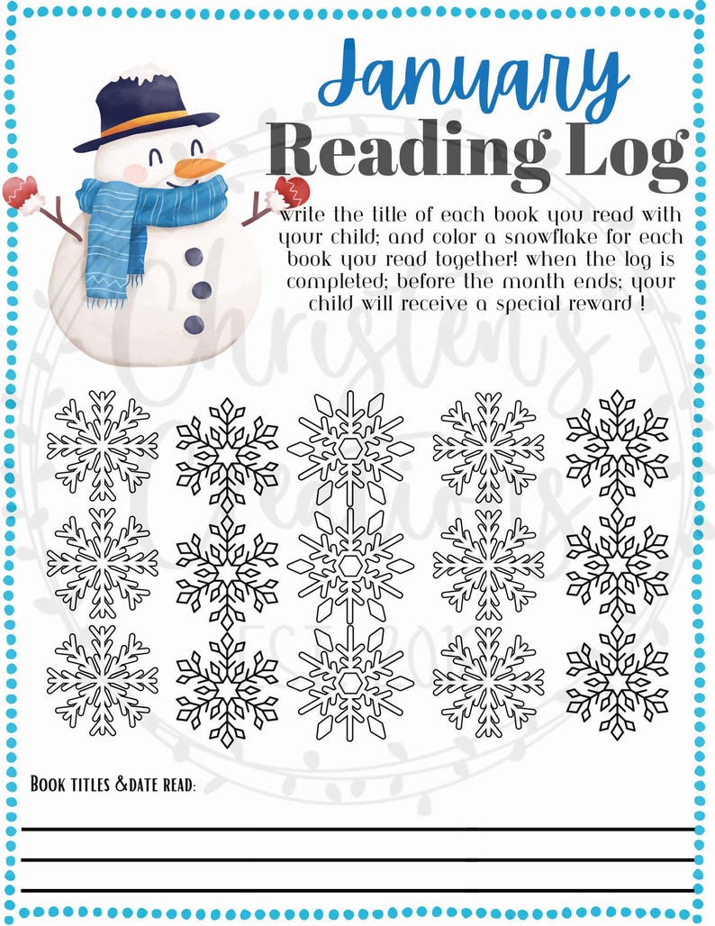Monthly Reading Logs - Etsy