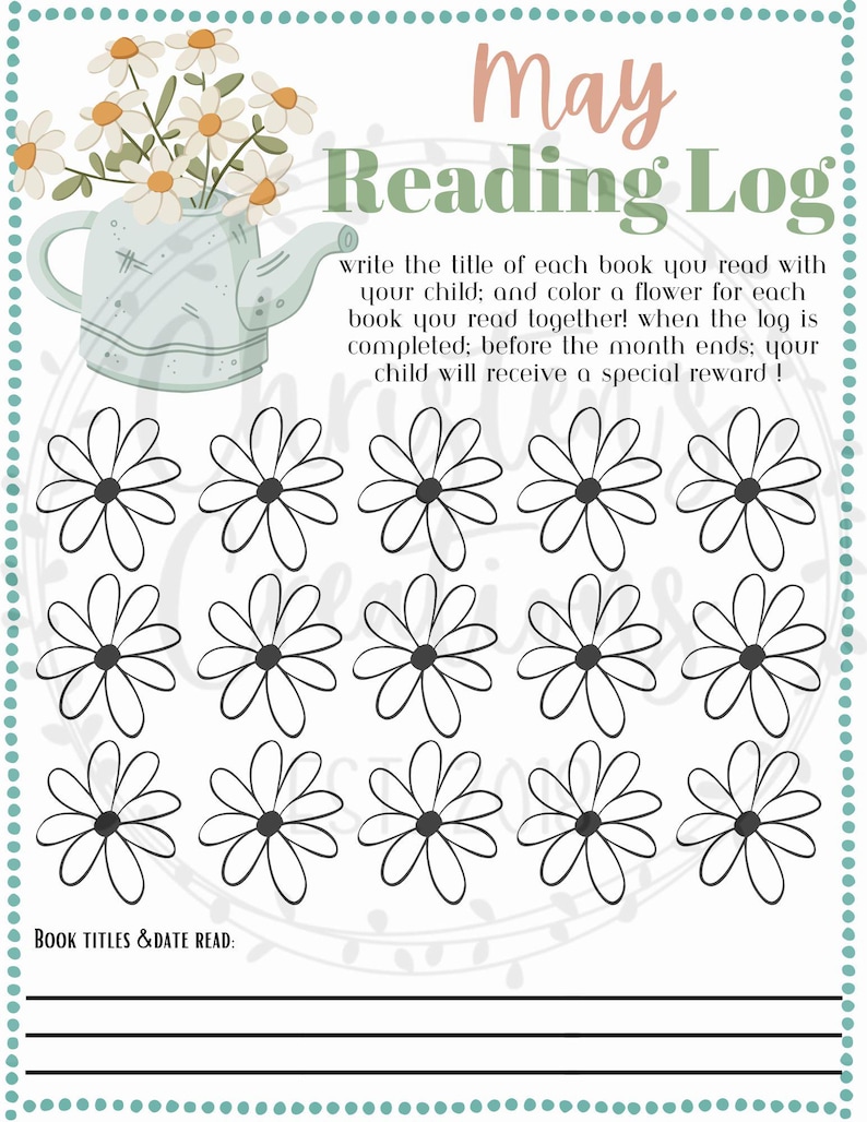 Monthly Reading Logs - Etsy