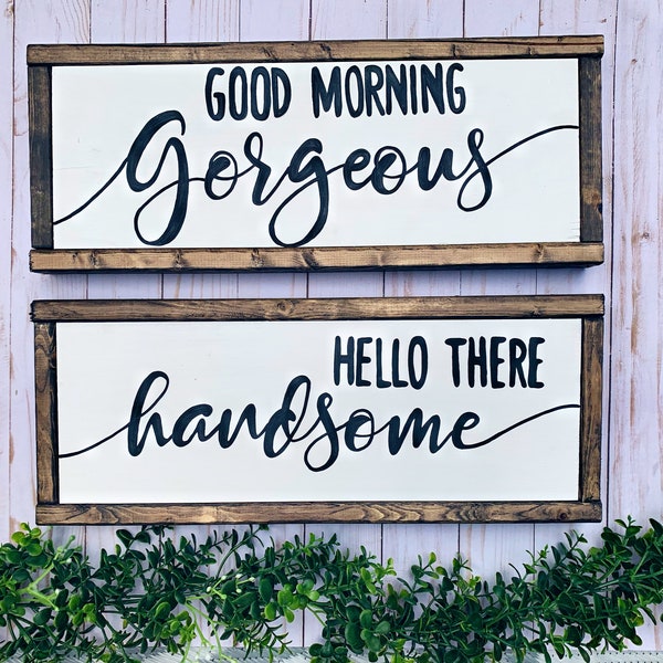 Good Morning Gorgeous Sign - Etsy