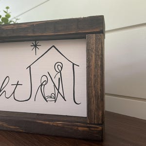 O Holy Night Sign, Christmas Signs, Wood Framed Signs, Christian Wall ...