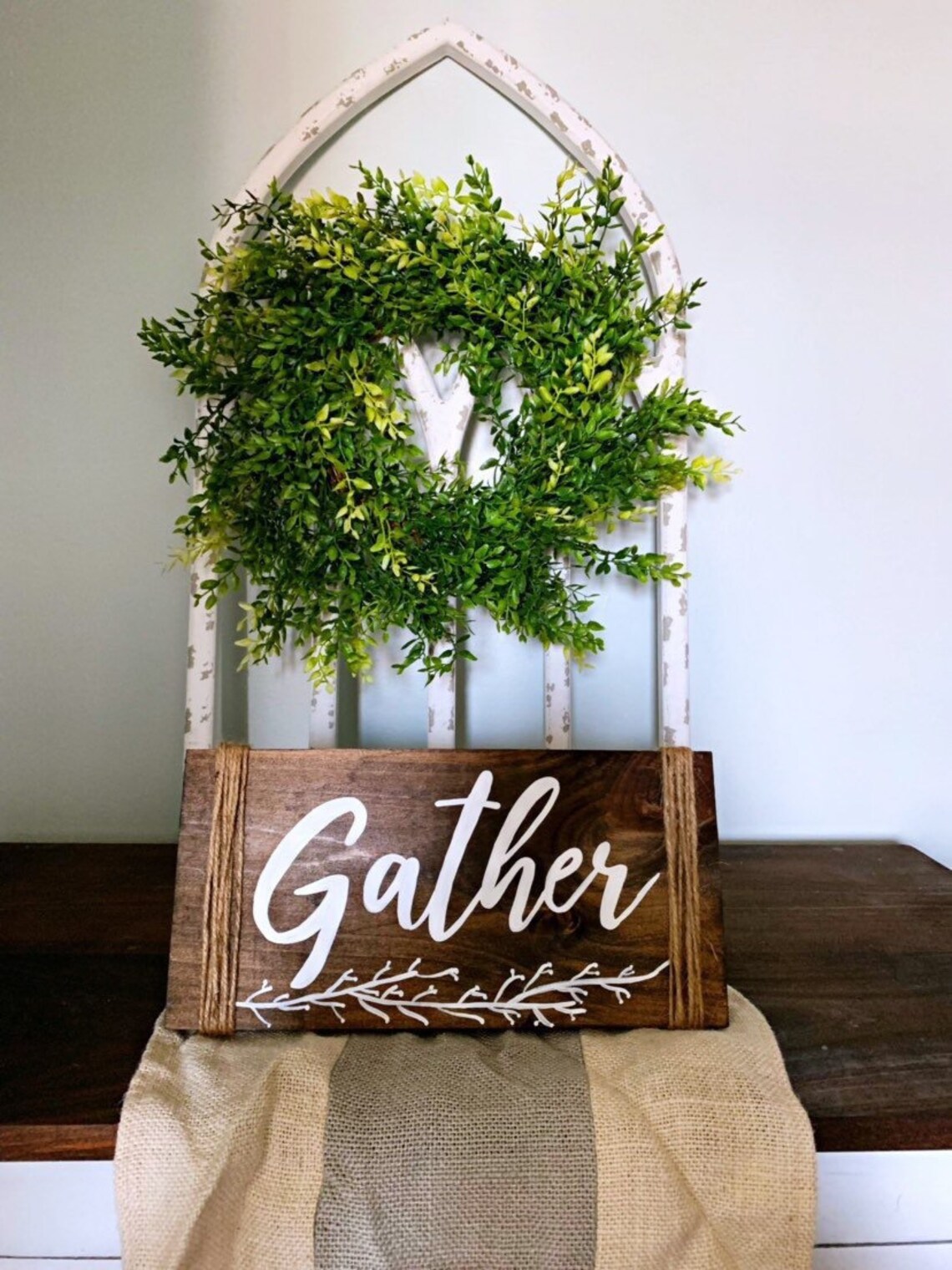 Gather Sign Rustic Wood Sign Small Gather Sign Farmhouse - Etsy