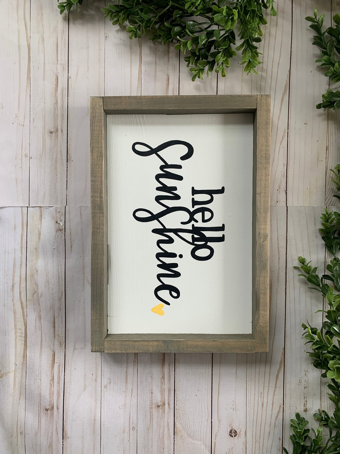 Hello Sunshine Wood Sign Farmhouse Signs Nursery Decor - Etsy