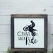 Crawl Walk Ride Sign, Nursery Decor, Dirt Bike Sign, Motocross Sign ...