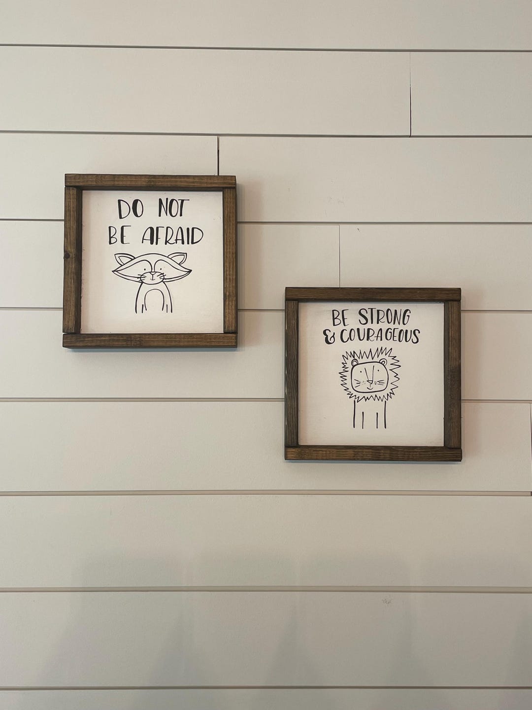 Be Strong, Be Courageous, Do Not Be Afraid, Nursery Decor, Nursery Sign ...