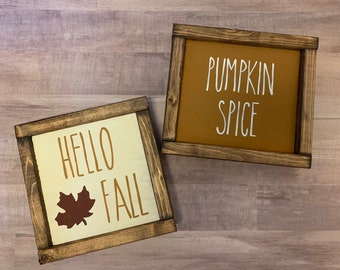 Rae Dunn Inspired Thanksgiving Wooden Signs - Etsy